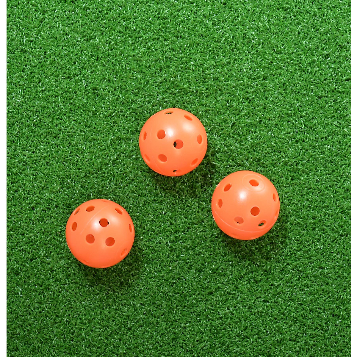 PrideSports Golf PAWB5612 Orange Perforated Practice Balls,12 pcs