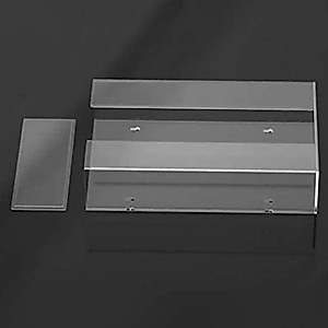 HIIMIEI Acrylic Glove Dispenser Wall Mount, Clear Plastic Glove Rack Floating Triple Gloves Box Holder 16.1'' X 10.2'' X 3.8'', Capacity Of 3 Glove Boxes