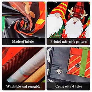 Merry Christmas Gnome Door Cover Gnome Christmas Door Decorations Xmas Backdrop Gnome Theme Door Banner Background for Christmas Winter Holiday Xmas Eve Party Photo Booth Prop Supplies