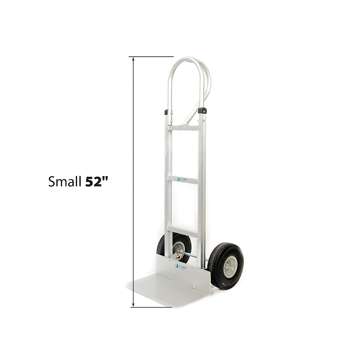 Aluminum Dolly Cart for Moving | Hand Truck with Horizontal Loop Handle (52")
