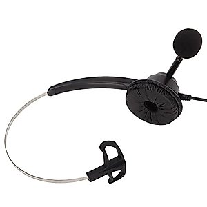 YYOYY Business Headset, 2.5mm Computer Headphones with HD Noise Canceling Microphone, for Call Center, Customer Service, Office, Super Light, Ultra Comfort