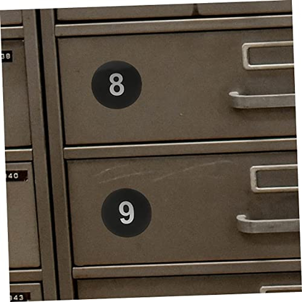 Tofficu 60 Sheets Locker Self-Adhesive Organizing of Digital Mail Bins - Cm for Adhesive Inventory Classification Number Label Stickers Decals Tool Sticker Sign Office Vinyl Round