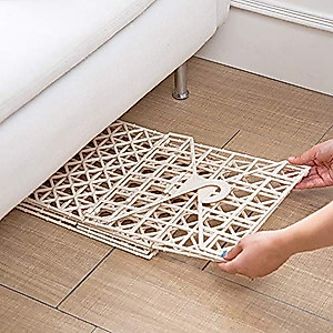 Booluee Plastic Hanging Closet Organizer, Folding Wardrobe Storage Rack, Multi-Layer Foldable Hanging Storage Rack, Clothing Organization Rack (Large)