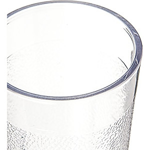 CFS 55018107 Stackable ShatterResistant Plastic Tumbler, 5 oz., Clear (Pack of 6)