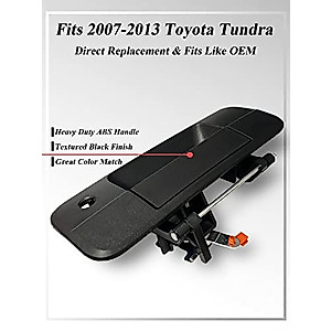 SYOAUTO Tailgate Handle for 2007-2013 Toyota Tundra Liftgate Latch Handle with Keyhole Replaces# 69090-0C040, 690900C040, 81213