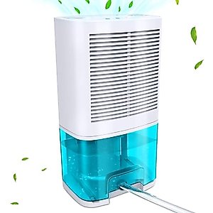 Levoair Dehumidifier 68oz(2000ml) Small Dehumidifier with Drain Hose for Up to 650 sq.ft Ultra Quiet Mini Portable Air Dehumidifier for Home Basements Bathroom Bedroom Closet Kitchen RV