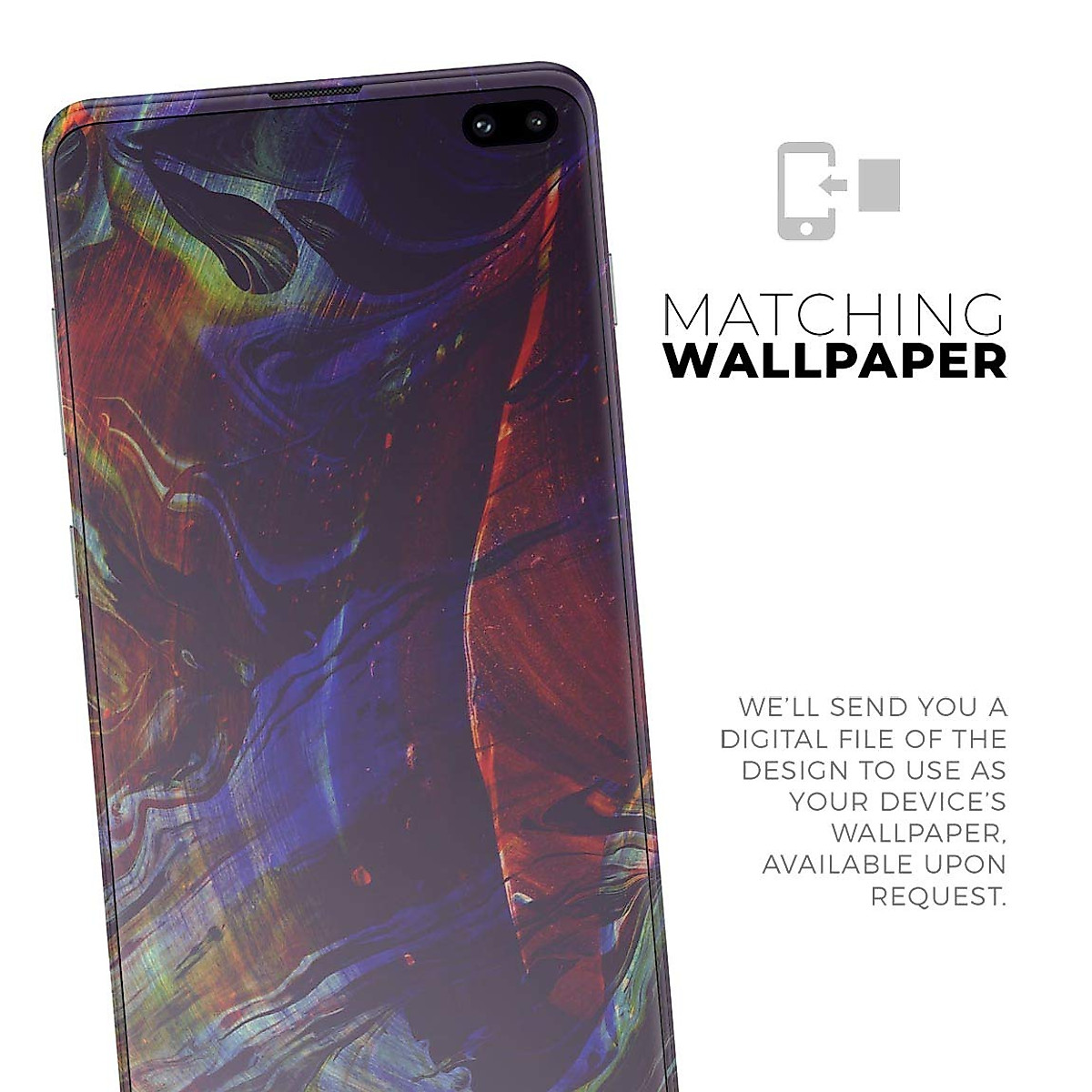 DesignSkinz Liquid Abstract Paint Remix V66 Protective Vinyl Decal Wrap Skin Cover Compatible with The Samsung Galaxy S20 (Screen Trim & Back Glass Skin)