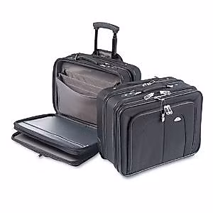 Samsonite Business One Laptop Carrying Case, Nylon, 17-1/2 x 9 x 14, Black
