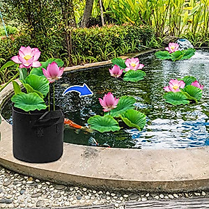 Lily Plant Pots for Pond, 6Pack Aquatic Pond Planter for Pond, Durable Breathe Reusable Fabric Plant Pots for Aquatic Plants, Potato, Carrot, Onion, Flower