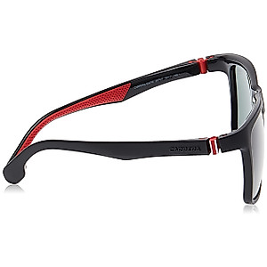 Carrera Men's CA5047/S Square Sunglasses, Black/Green, 56 mm