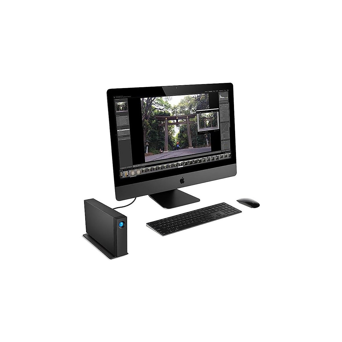 LaCie d2 Professional 20TB External Hard Drive Desktop HDD – USB-C USB 3.1 Gen 2, 7200 RPM Enterprise Class Drives, for Mac and PC Desktop, 1mo Adobe CC All Apps Plan, Rescue Services (STHA20000800)