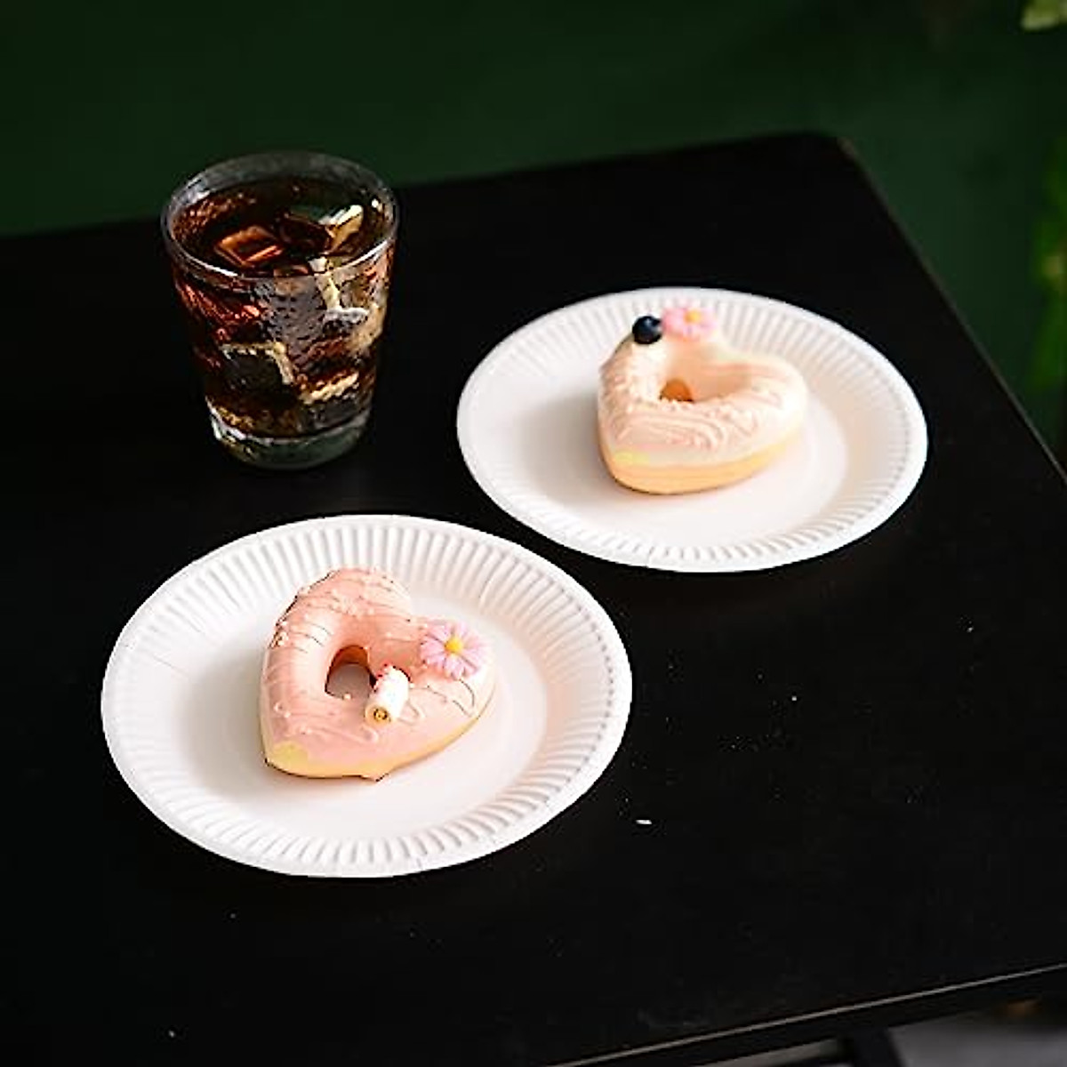 YAOSHENG 100PCS White Paper Plates for Cocktail Party Supplies,Birthday,Wedding,Bridal/Baby Shower