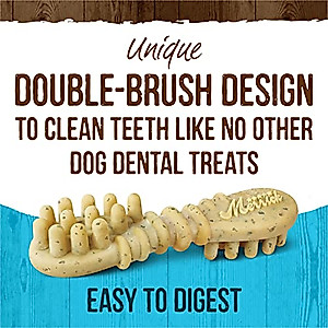 Merrick Fresh Kisses Natural Dental Chews, Toothbrush Shape Treat Infused With Real Mint, For Large Dogs - 22 ct. Box