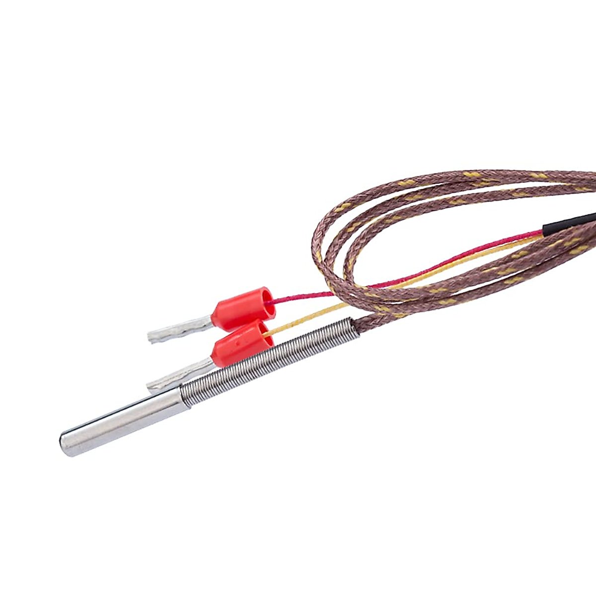 3D Printer T-K500 m3 x 15mm K Type Thermocouple Sensor K-Type Compatible with Volcano V6 HOTEND Block 500℃ PEI PEEK High Temperature 3D Printing