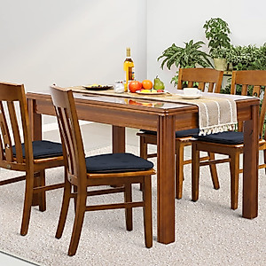 Shinnwa Dining Chair Cushions Non Slip Kitchen Seat Cushions for Dining Chairs U-Shaped Indoor Chair Pads Set of 2, Machine Washable, 15.5”x15.5”, Charcoal