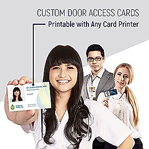 Custom Prox cards (200 Pak) for HID Access Control Standard 37 bit H10304 format. Replaces HID 1386 ISOProx II. Choose your facility code & range (200)