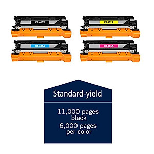 507A 507X Compatible Toner Cartridge Replacement for HP 507A 507X CE400X CE401A CE402A CE403A Enterprise M551 M551n M551dn M551xh M570dn M570dw M575f 575c Printer (Black Cyan Yellow Magenta, 4-Pack)