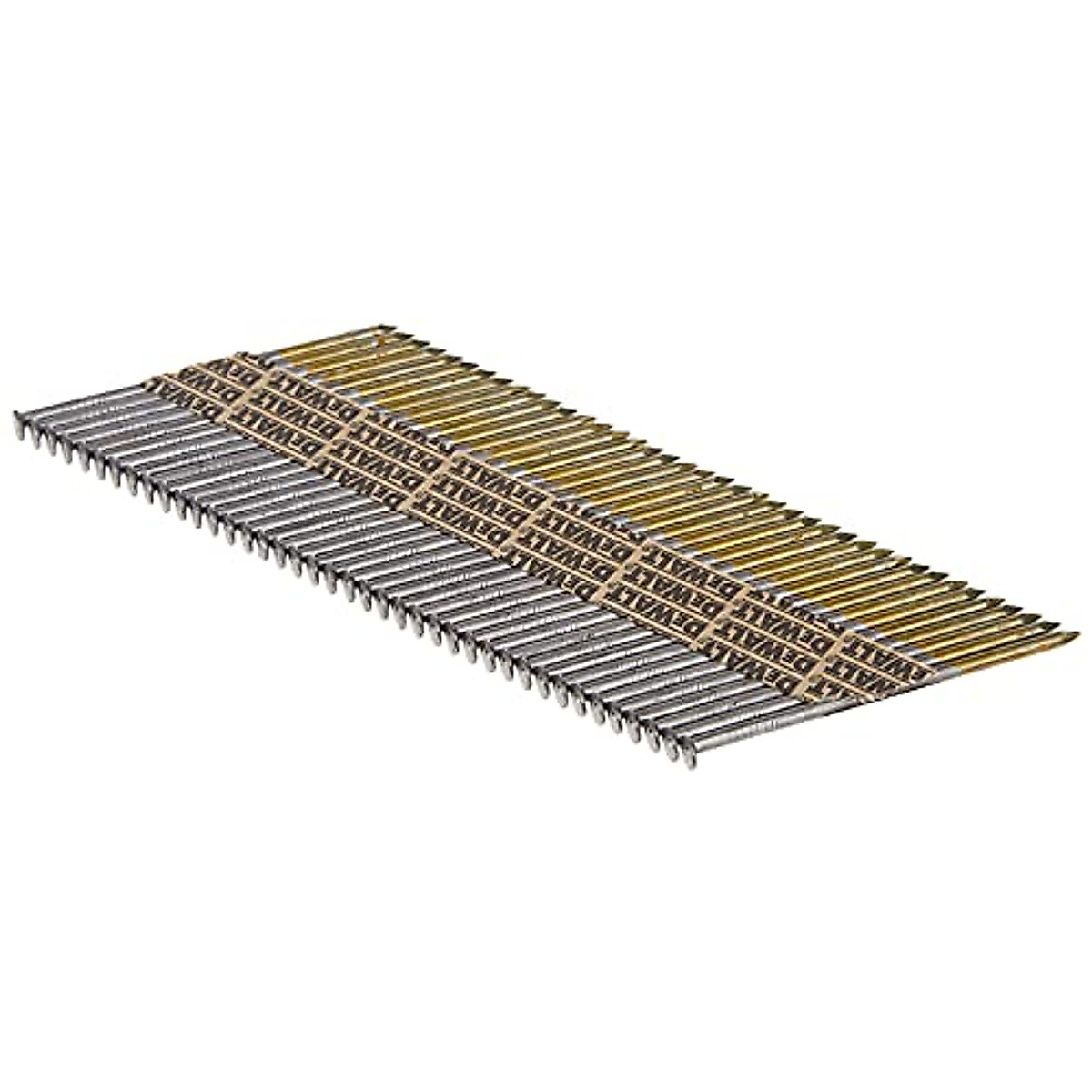 DEWALT Framing Nails, Paper Tape, 30-Degree, Smooth Shank, Bright Finish, Off-Set Round Head, 3-Inch x .120-Inch, 2500-Pack (DPT-10D120FH)