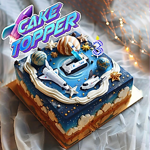 Oriate Diecast 6PCS Explore Space Spaceship Gift Set, Rocket, Spaceship, Space Probe, Mobile Lab Mini Space Fleet Toys for Boys Girls 3 Years Old and Up Creative Gifts