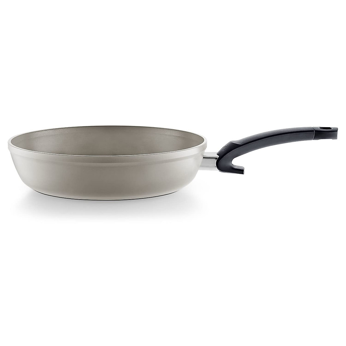 Fissler Ceratal Comfort Ceramic 10.2 Inch Non-Stick Frying Pan, Warm Grey, Made without PFAS