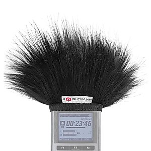Gutmann Microphone Fur Windscreen Windshield for Olympus LS-P1 / LS-P2 / LS-P4 | Made in Germany