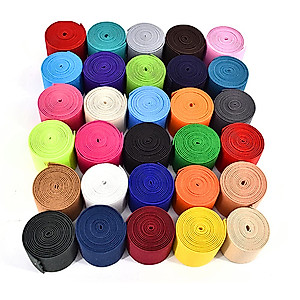 1 Roll Flat Elastic Cord 1.5-Inch Wide by 3-Yard Double-Side Twill Elastic Band(#19 Rose Red)