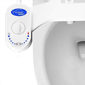 RADAAB Bidet Attachment for Toilet, Dual Nozzle with Self-Cleaning Bidet Toilet Seat (Frontal/Rear Wash) for Toilet Bathroom Bidet Toilet Sprayer