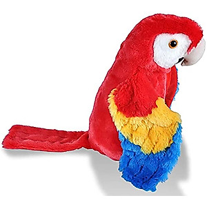 Wild Republic Scarlet Macaw Plush, Stuffed Animal, Plush Toy, Gifts for Kids, Cuddlekins 12 Inches