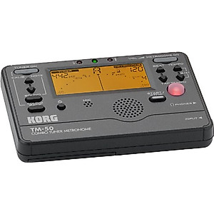 Korg TM50BK Instrument Tuner and Metronome, Black