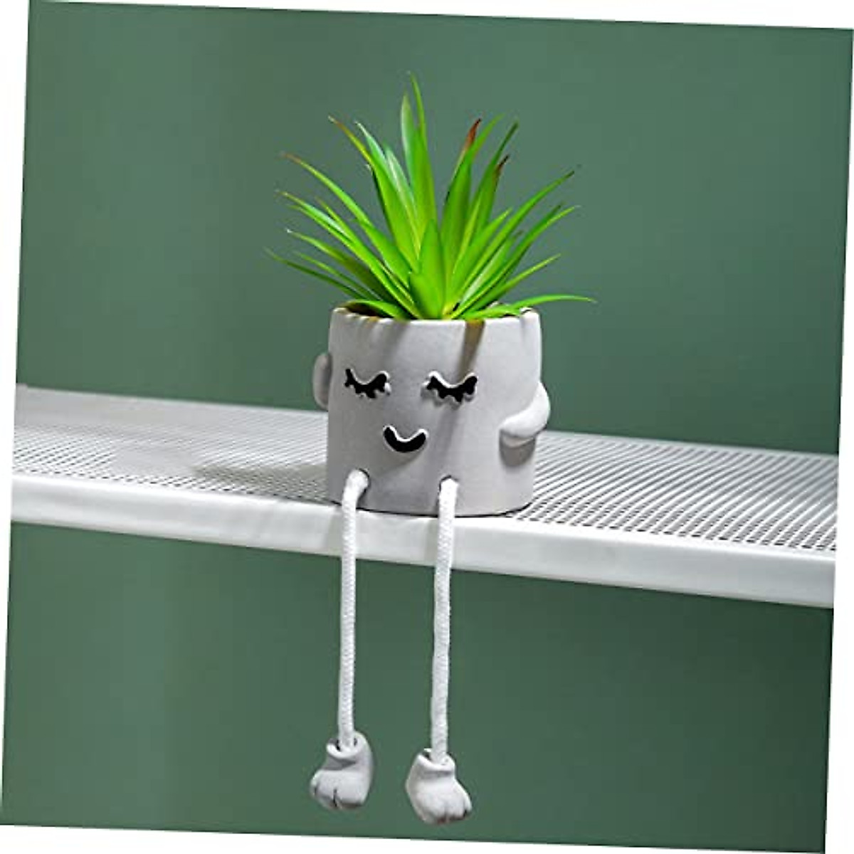 IMIKEYA Succulent Potted Plant Artificial Succulents Succulent Plants Artificial Office Plants Faux Succulents Faux Aloe Plant Fake Succulents Decor Small Decor Items for Shelf Desk Plants