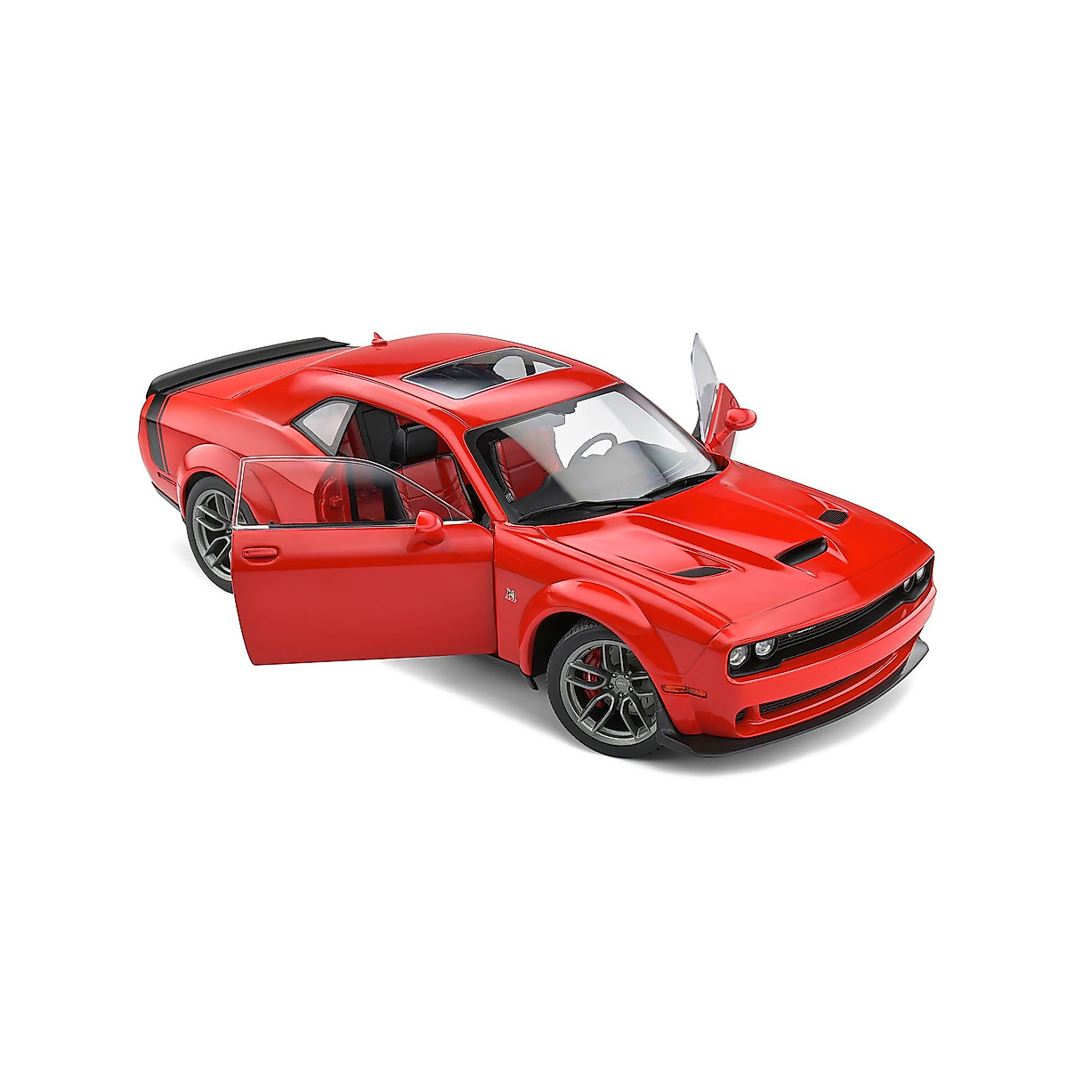 Solido S1805702 1:18 2020 Dodge Challenger R/T Scat Pack Widebody-TorRed Collectible Miniature car, Red,Unisex Adult