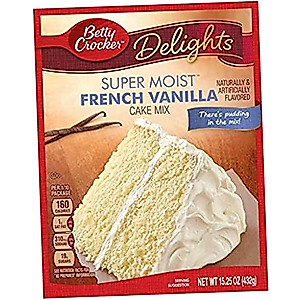 THREE (3) Cake Bundle Super Moist French Vanilla Cake, Super Moist Red Velvet Cake, Super Moist Strawberry Cake, Lot Set of 3 Items "There's Pudding in the mix!" Cake Mix 1