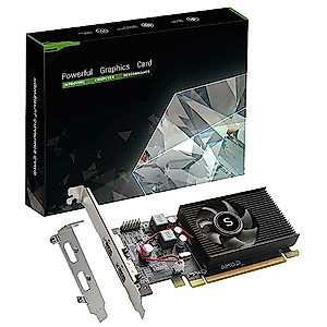 SAPLOS Radeon HD 6570 Graphics Card, Dual HDMI, 1G GDDR3 64-bit, Video Cards PC, Low Profile, Computer GPU, PCI Express x 16, 60W Low Power, Plug & Play, Single Fan Air Cooling