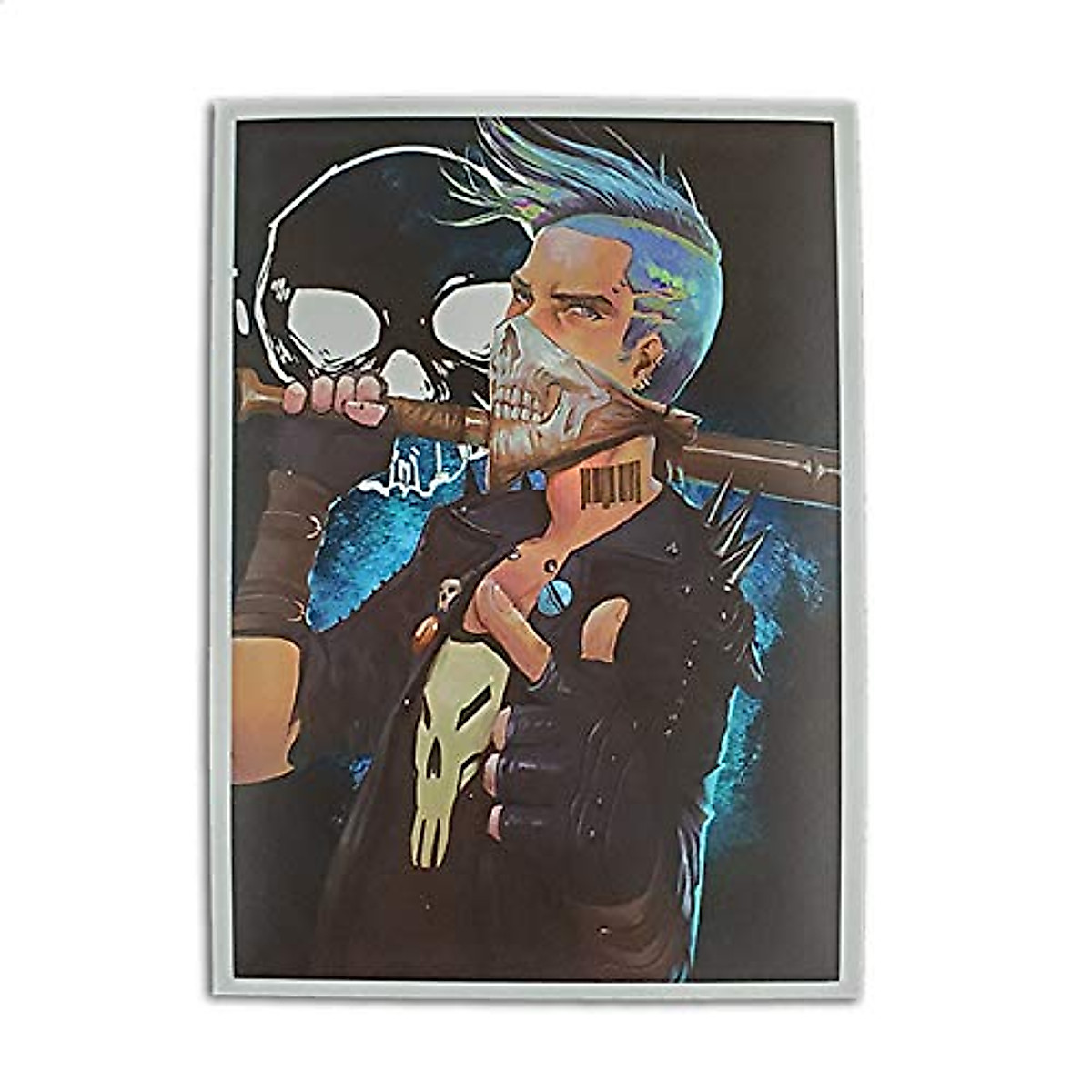 Fantasy North - Sid Wilde - Skull Gang Member - 100 Smooth Matte TCG Trading Card Sleeves - Fits Magic MTG Commander Pokemon and Other Card Games - Playing Card Sleeves