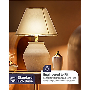 Sunco 10 Pack 3W=40W A19 LED Light Bulbs CRI91 3000K Warm White, 250 Lumens, E26 Medium Base, Indoor Outdoor, Super Bright, Instant On, Frosted Lens, Lamp for Bedroom Dining Living Room UL