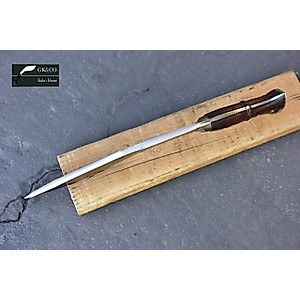 GK&CO. Kukri House Genuine Kukri/Khukuri Knife - 10" Blade Full Tang Panawal Angkhola Village Working Kukri Red Sheath - Handmade in Nepal.