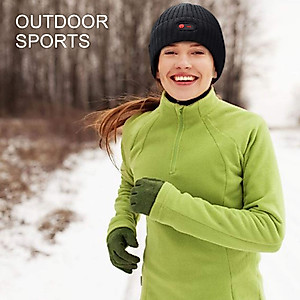 SVPRO Rechargeable Battery Heated Beanie Hat,7.4V Li-Polymer Battery Warm Winter Heated Cap, Heated Hat Work up to 7H with 3 Heat Settings