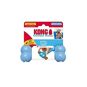 KONG - Puppy Goodie Bone - Teething Rubber, Treat Dispensing Dog Toy - for Small Puppies - Blue