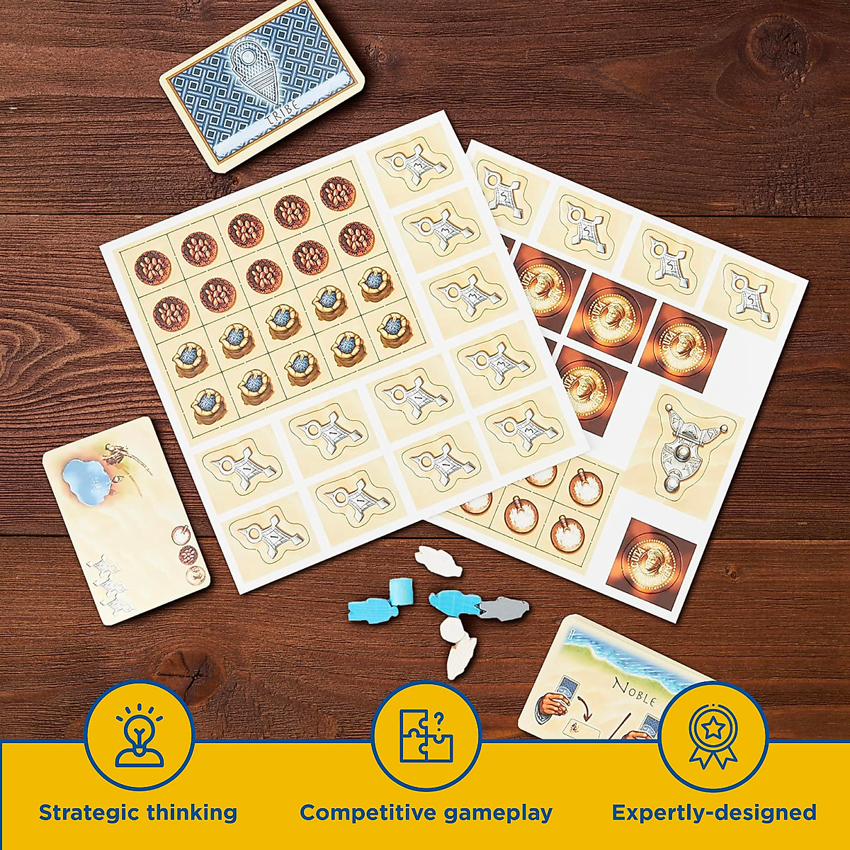 Thames & Kosmos | Targi | Two Player Game | Strategy Board Game | Golden Geek Award Nominee | Kennerspiel Des Jahres Award Finalist