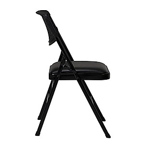 Cosco Products 60861BLK4E Commercial Fabric Folding Chair, Black