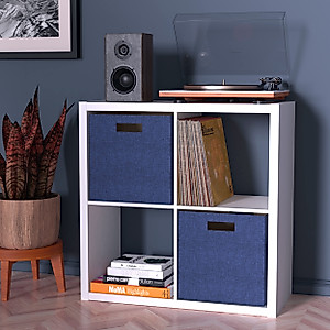 ClosetMaid 4549 Decorative Open Back 4-Cube Storage Organizer, White