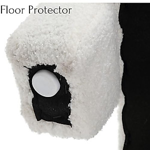 DM Furniture Modern Accent Chairs Set of 2, Cozy Sherpa Side Chairs Contemporary Reading Chair Single Sofa Slipper Chair for Bedroom/Living Room/Guest Room, White