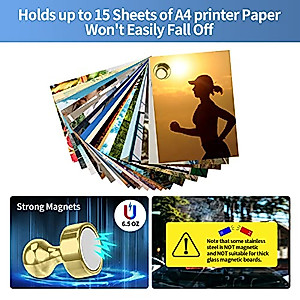 20Pack Gold Fridge Magnets for Whiteboard Small Refrigerator Magnets Office Magnets for Refrigerator Whiteboard Billboard in Kitchen Classroom School