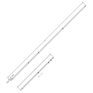 TACO METALS Taco Marine OT-0318HD-VEL Deluxe Aluminum Tele-Outrigger Poles - 18', Silver