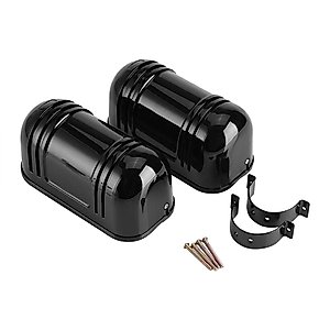 Omabeta 100m Sensor Alarm Dual Beam Photoelectric Infrared Detector Dual Beam Alarm Accessories Black for Home Security Outdoors