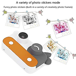 Cartoon Children Camera, Mini Large Capacity Battery Cow Shape Mini Children Camera, Fun for Gifts Take Photos Kids Children(Brown)