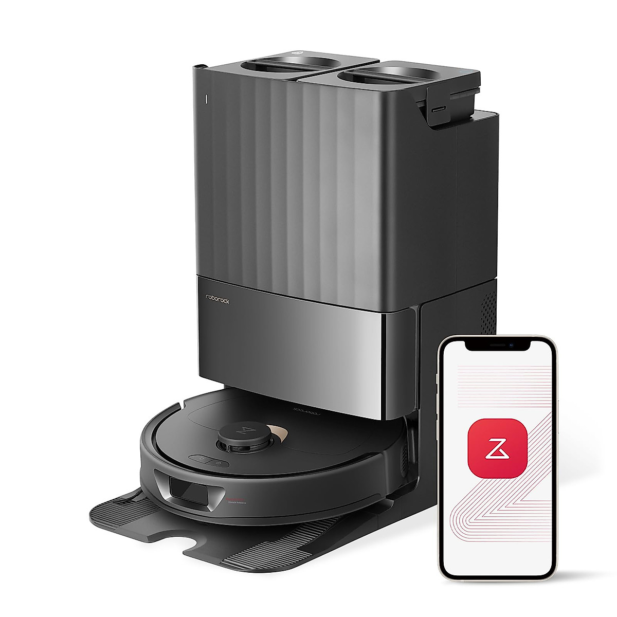 roborock S6 MaxV Robot Vacuum and Mop with Dual Cameras, Recognize and Avoids Obstacles, 2500Pa Strong Suction, Smart Mapping, Advanced Night Vision, Good for Pet Hair