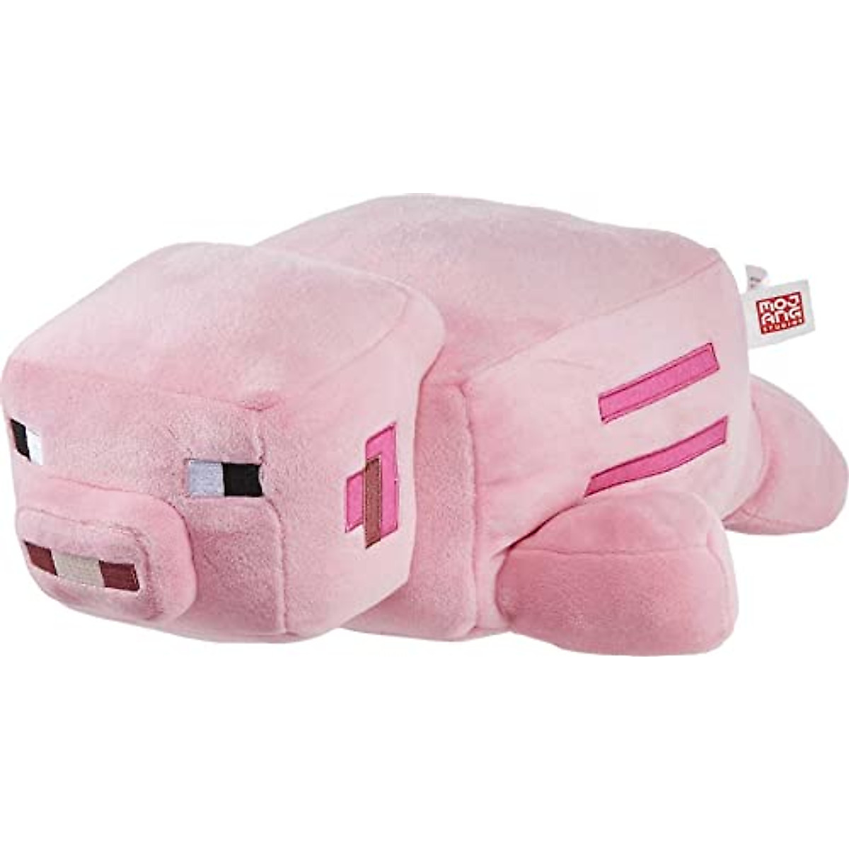 Mattel Minecraft Plush Pig 12-Inch Stuffed Animal Figure, Floppy Soft Doll Inspired by Video Game Character, Collectible Toy