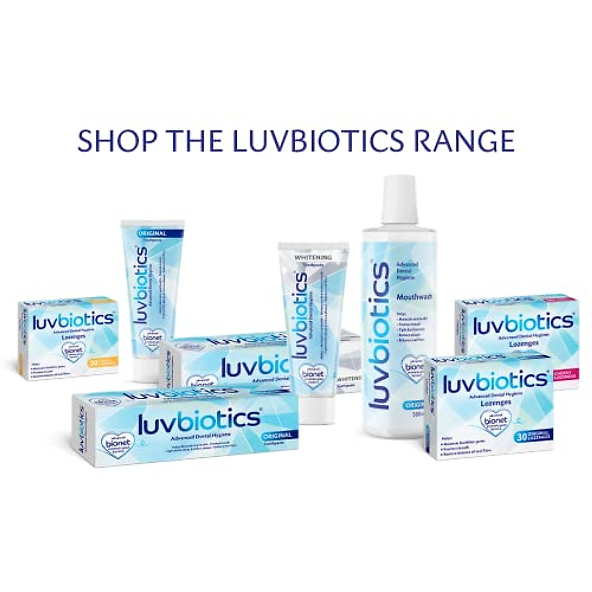 Luv Biotics Lemon Lozenges with Oral Probiotics, Xylitol & Aloe Vera - 30 lozenges