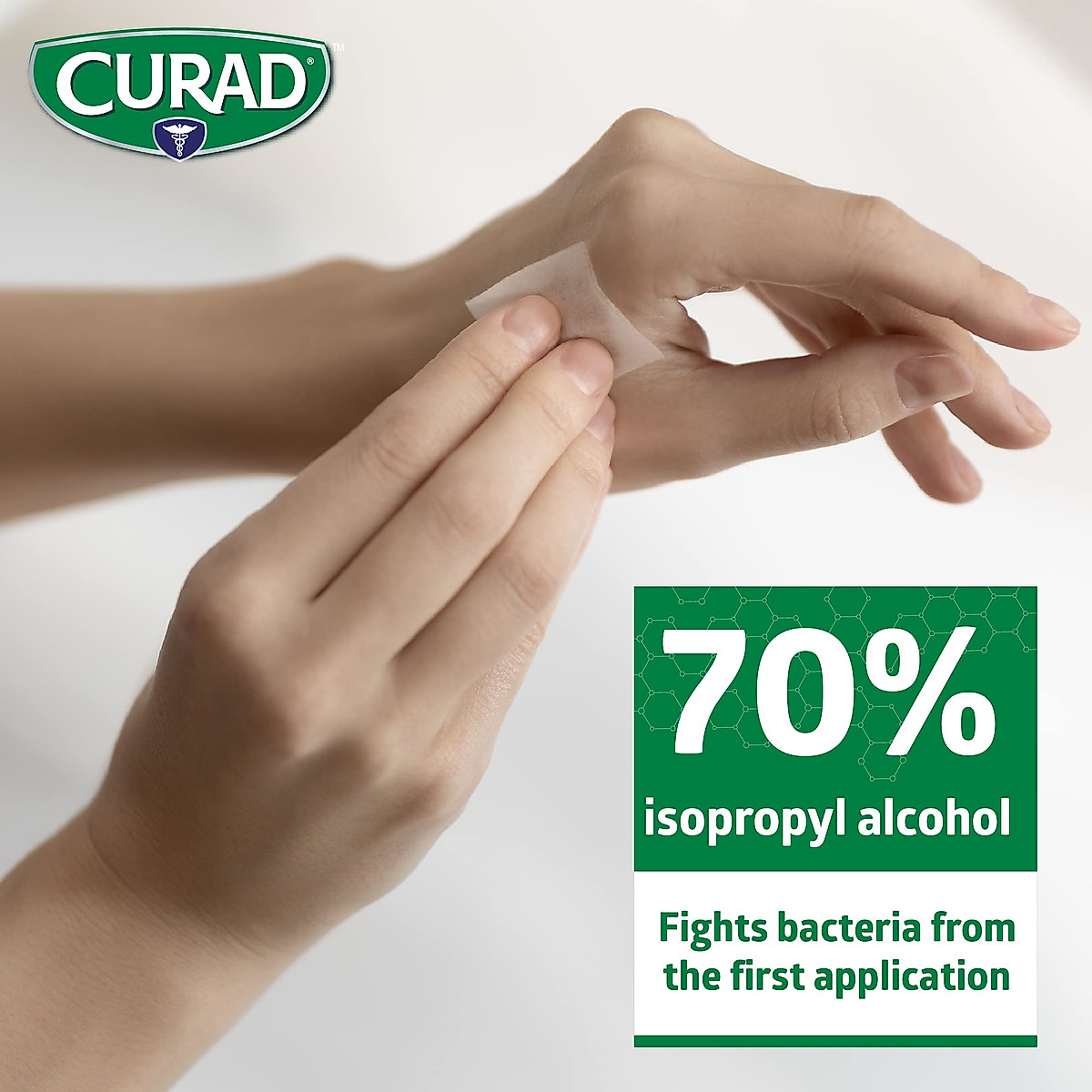 CURAD Alcohol Prep Pads (Pack of 4 Boxes) | 400 Pieces of Medium Isopropyl Alcohol Wipes Individually Wrapped | First Aid Alcohol Swabs for Cuts & Scrapes | Medical Alcohol Pads for General Cleansing